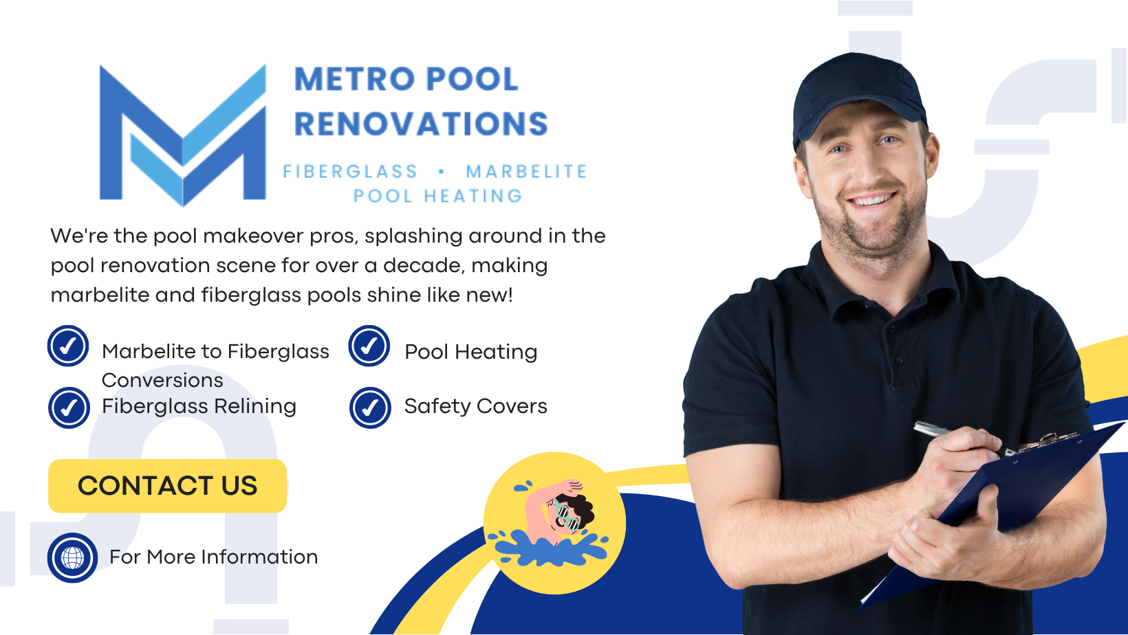 Home - Metro Pool Renovations | Fiberglass, Marbelite, Pool Heating